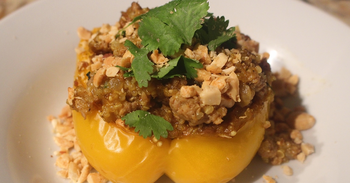 Curry Stuffed Peppers ~ The Salted Pepper
