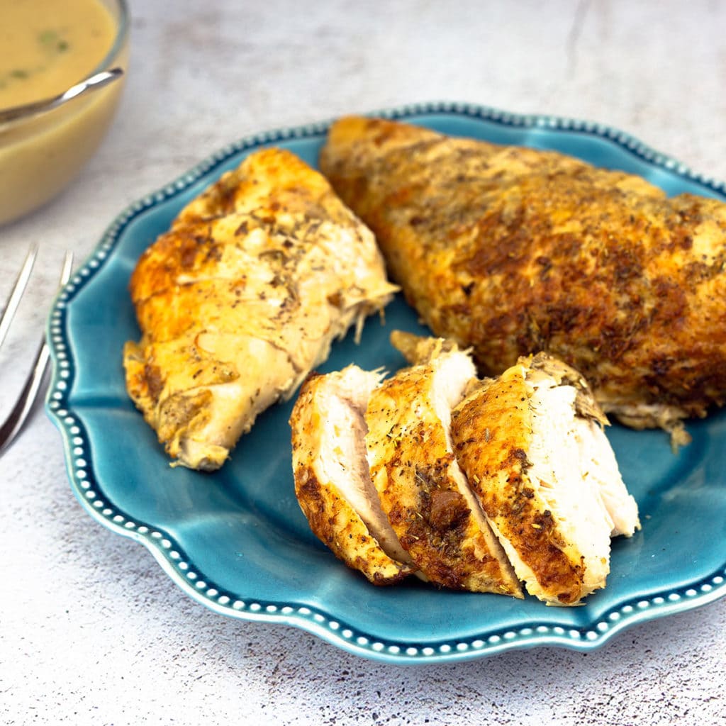 Ninja Foodi Turkey Breast ~ Pressure Cooked & Air Fried - The Salted Pepper