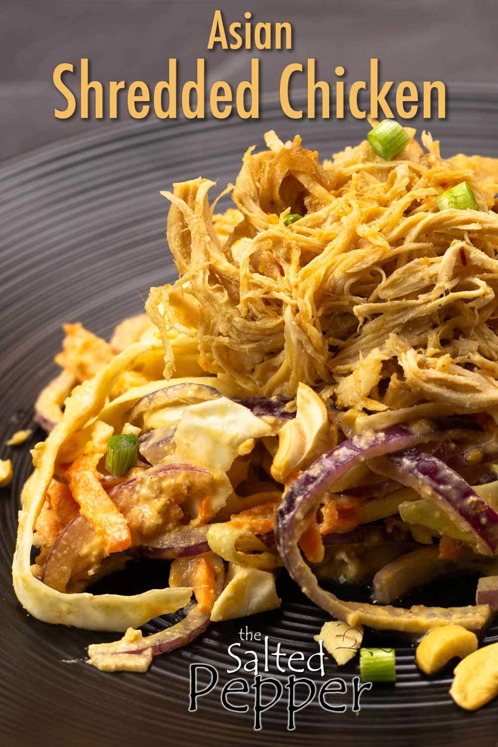 Asian Shredded Chicken - The Salted Pepper