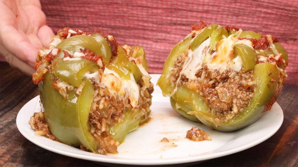 Stuffed Peppers in the Ninja Foodi ~ The Salted Pepper
