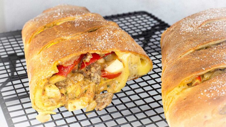 Breakfast Stromboli - The Salted Pepper