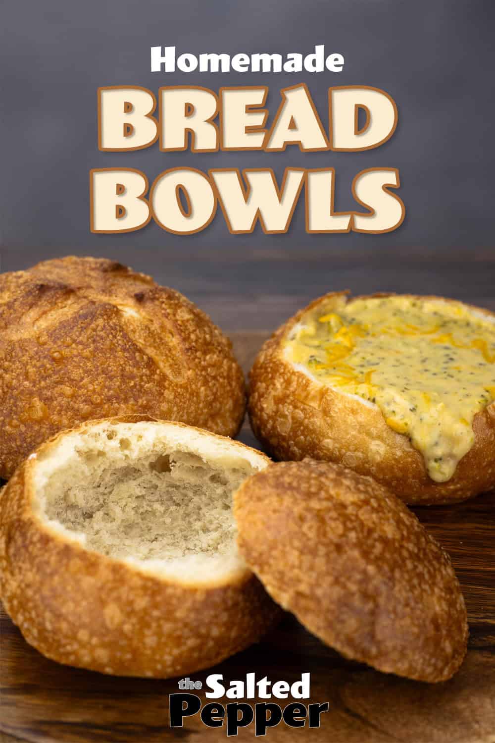 Homemade Bread Bowls (Ninja Combi or Oven Recipe) - The Salted Pepper